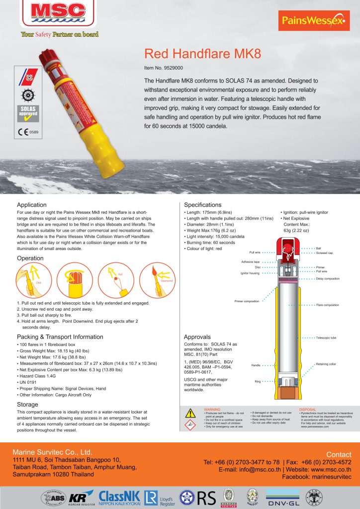 MSC-PW - Red Handflare MK8 - MSC