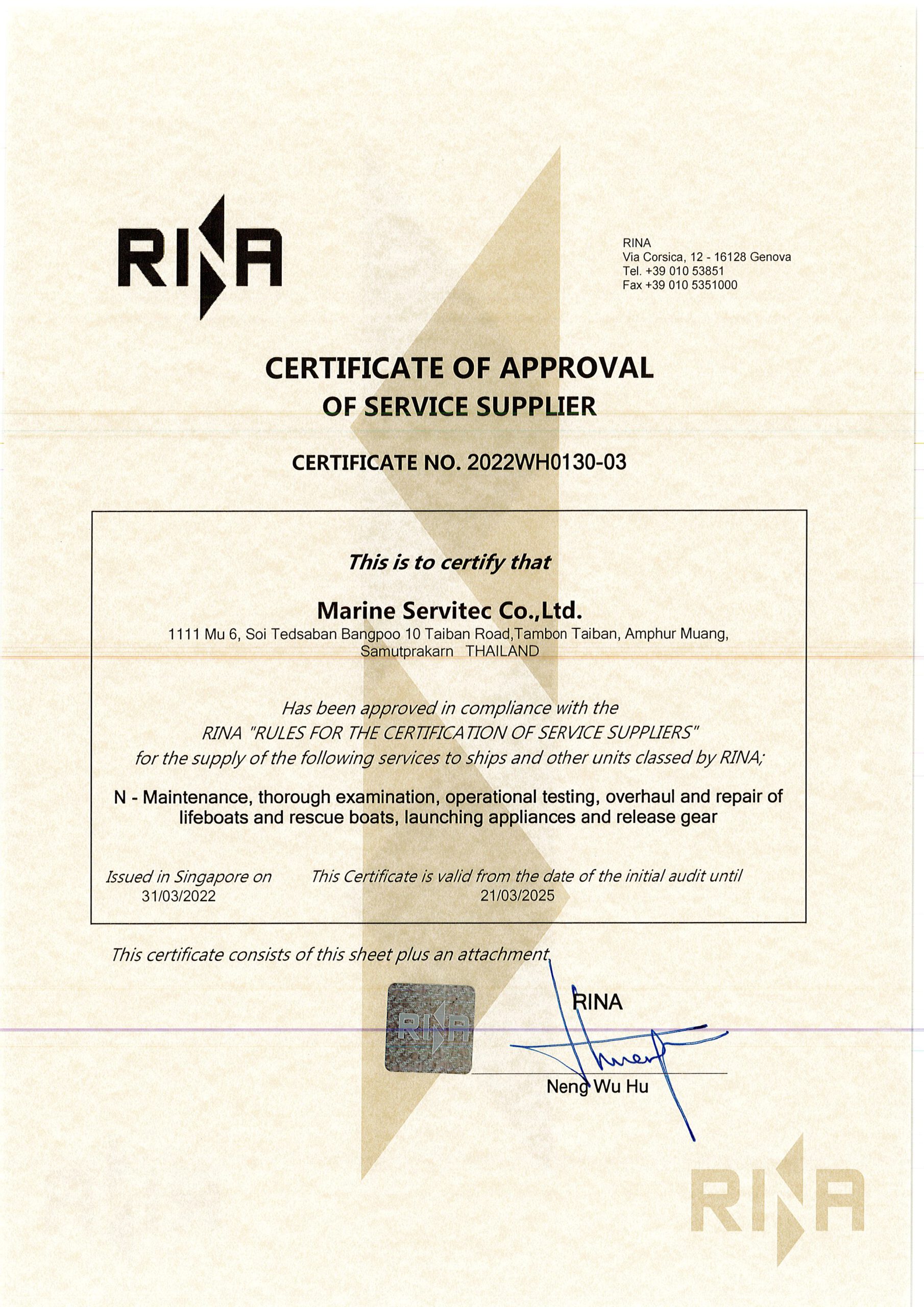 RINA - MSC